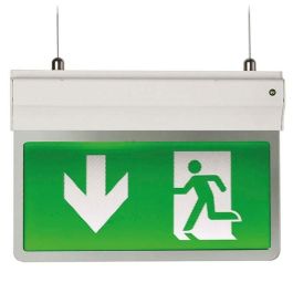 Ansell Eagle 3-In-1 LED Exit Sign Maintained / Non-Maintained 2.5W Silver