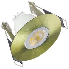 Integral LED Antique Brass Round Mini Fire-Rated Downlight | Lightsave